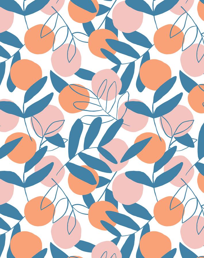 coral patterned wallpaper