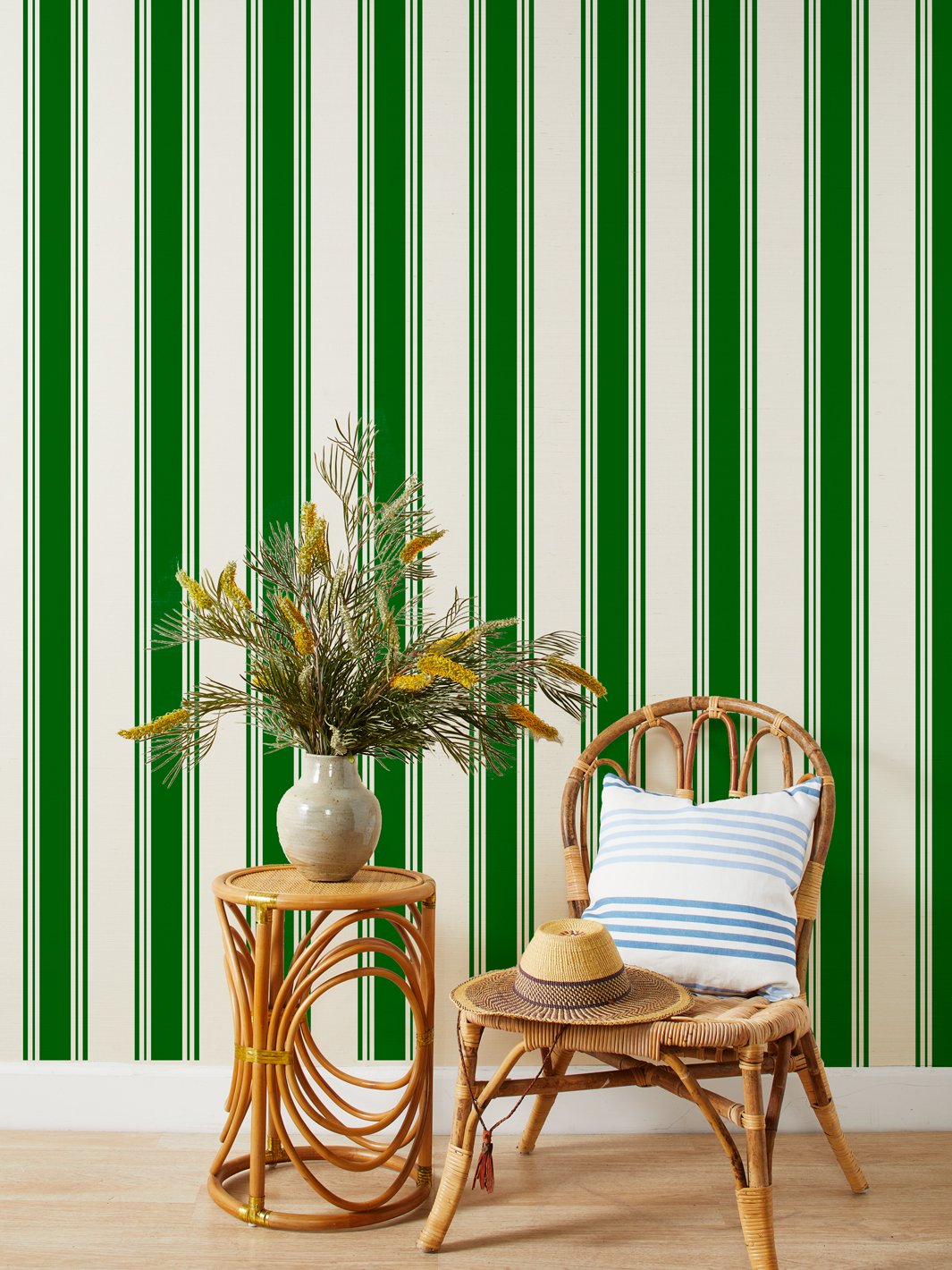 Green and white wallpaper store