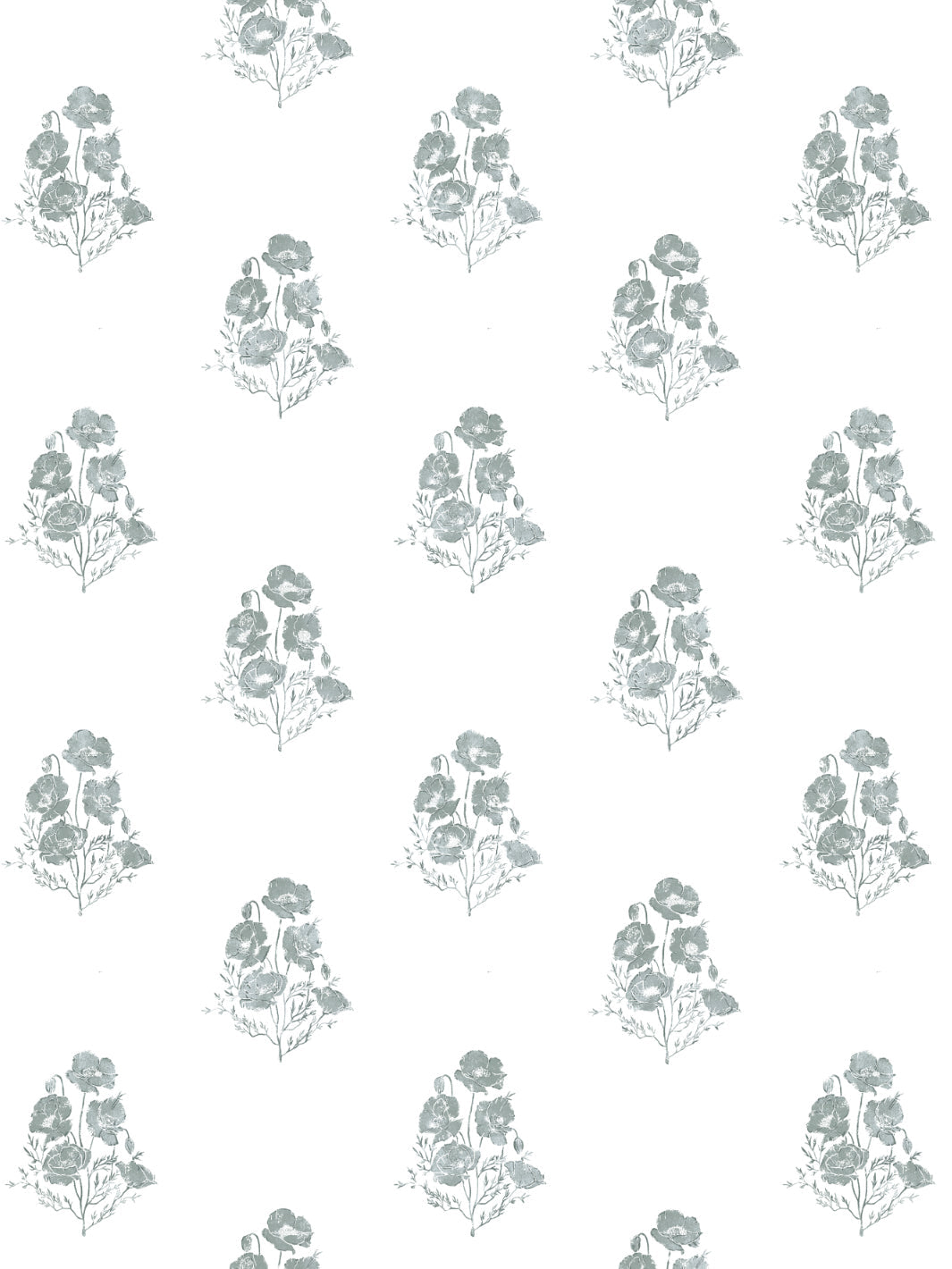 'California Poppy' Wallpaper by Nathan Turner - Sage – Wallshoppe