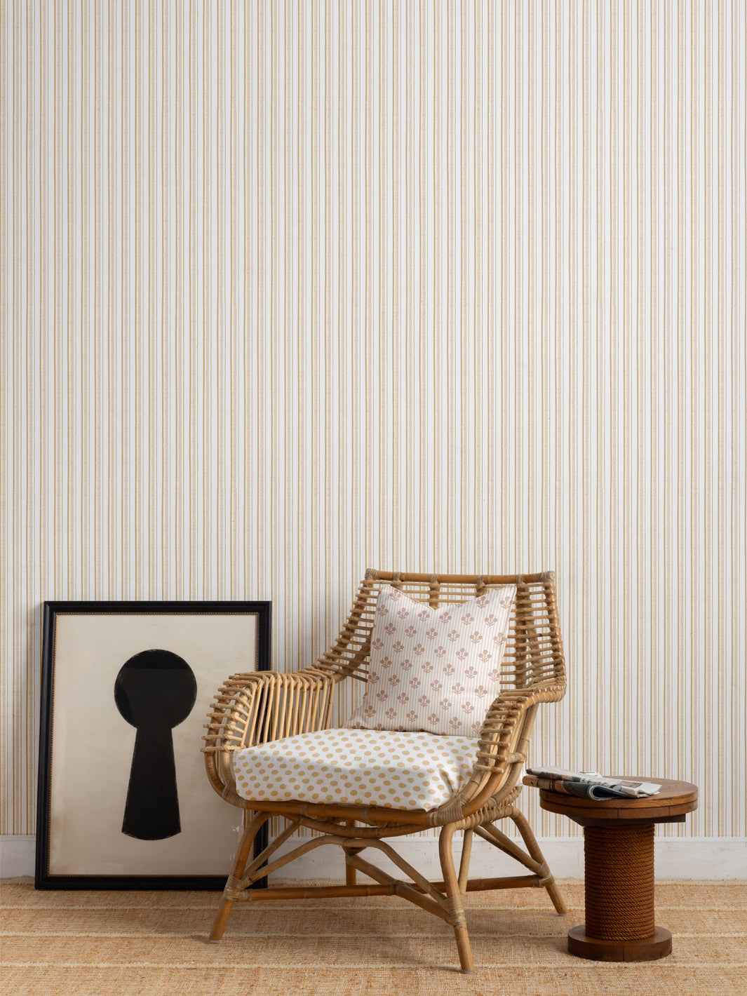 'Hatch Stripe' Wallpaper by Sugar Paper - Honeycomb – Wallshoppe