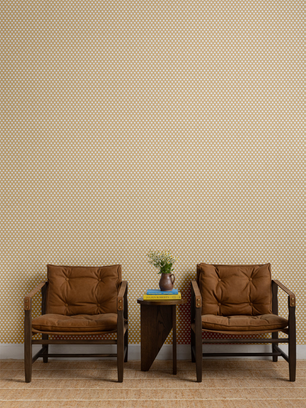 'Painted Dots' Wallpaper by Sugar Paper - Hay – Wallshoppe