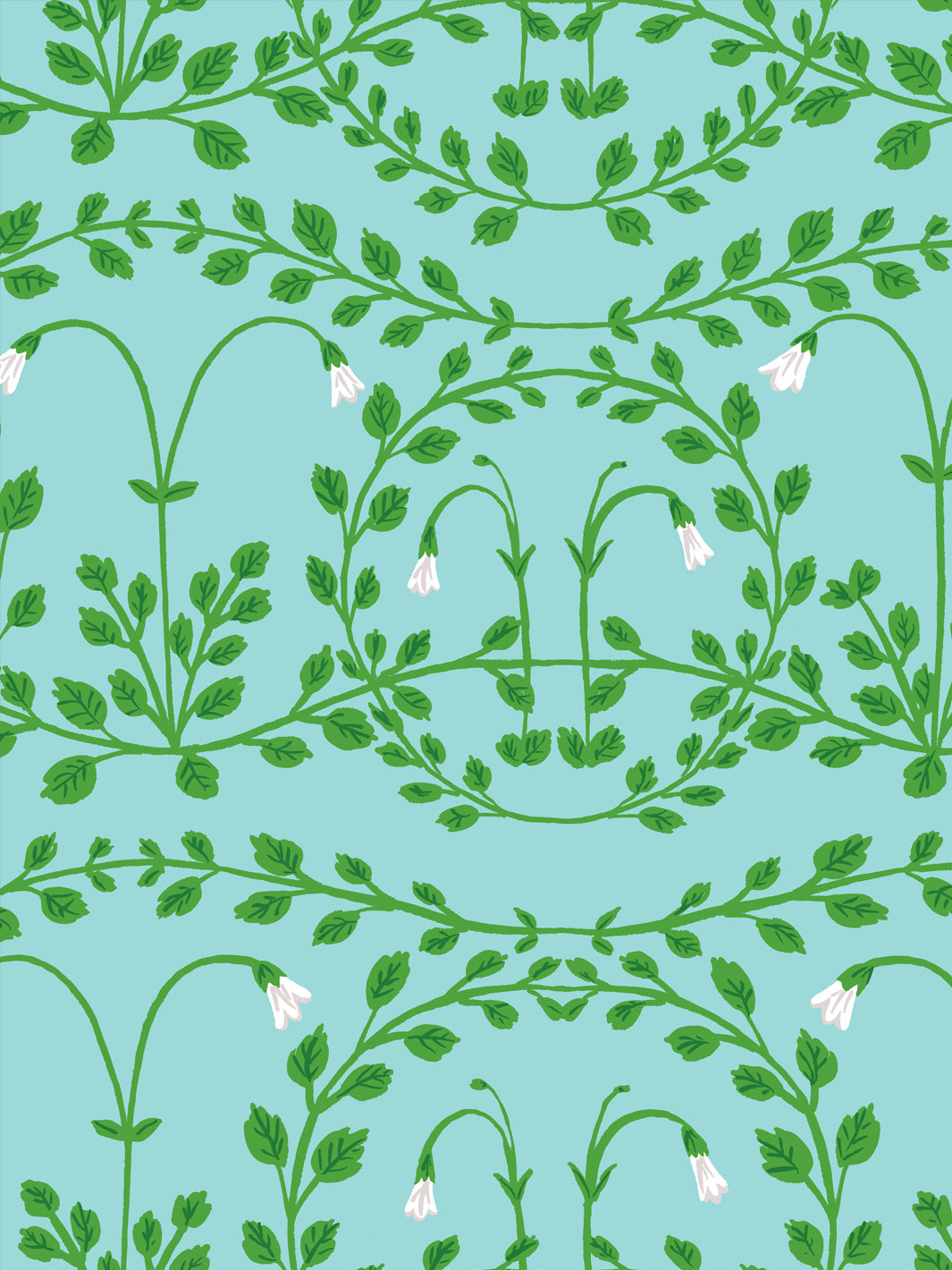 'Sassa' Wallpaper by Sarah Jessica Parker - Capri Blue – Wallshoppe
