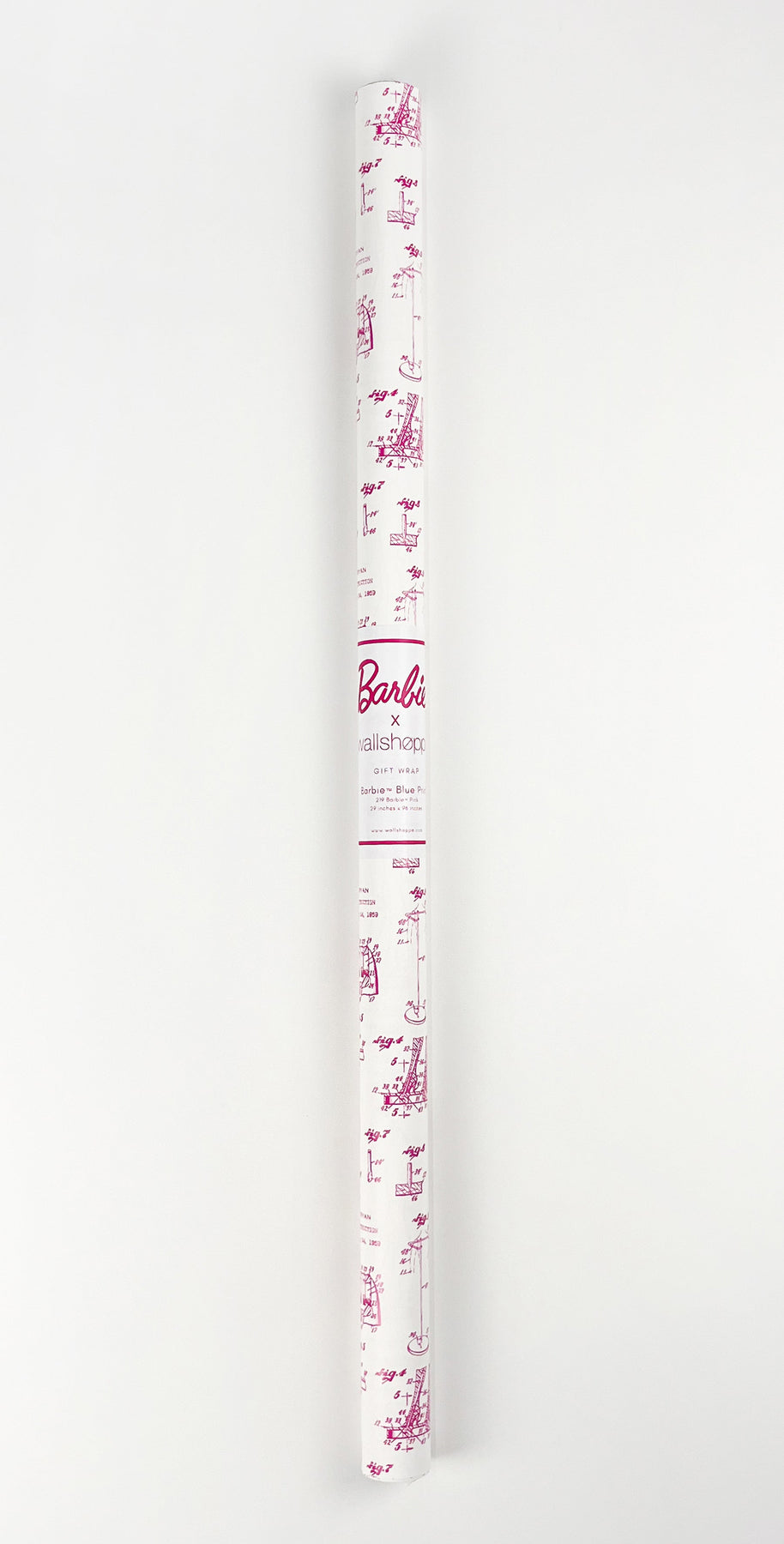 Barbie™ Blue Print Gift Wrap - 219 Barbie™ Pink – Wallshoppe