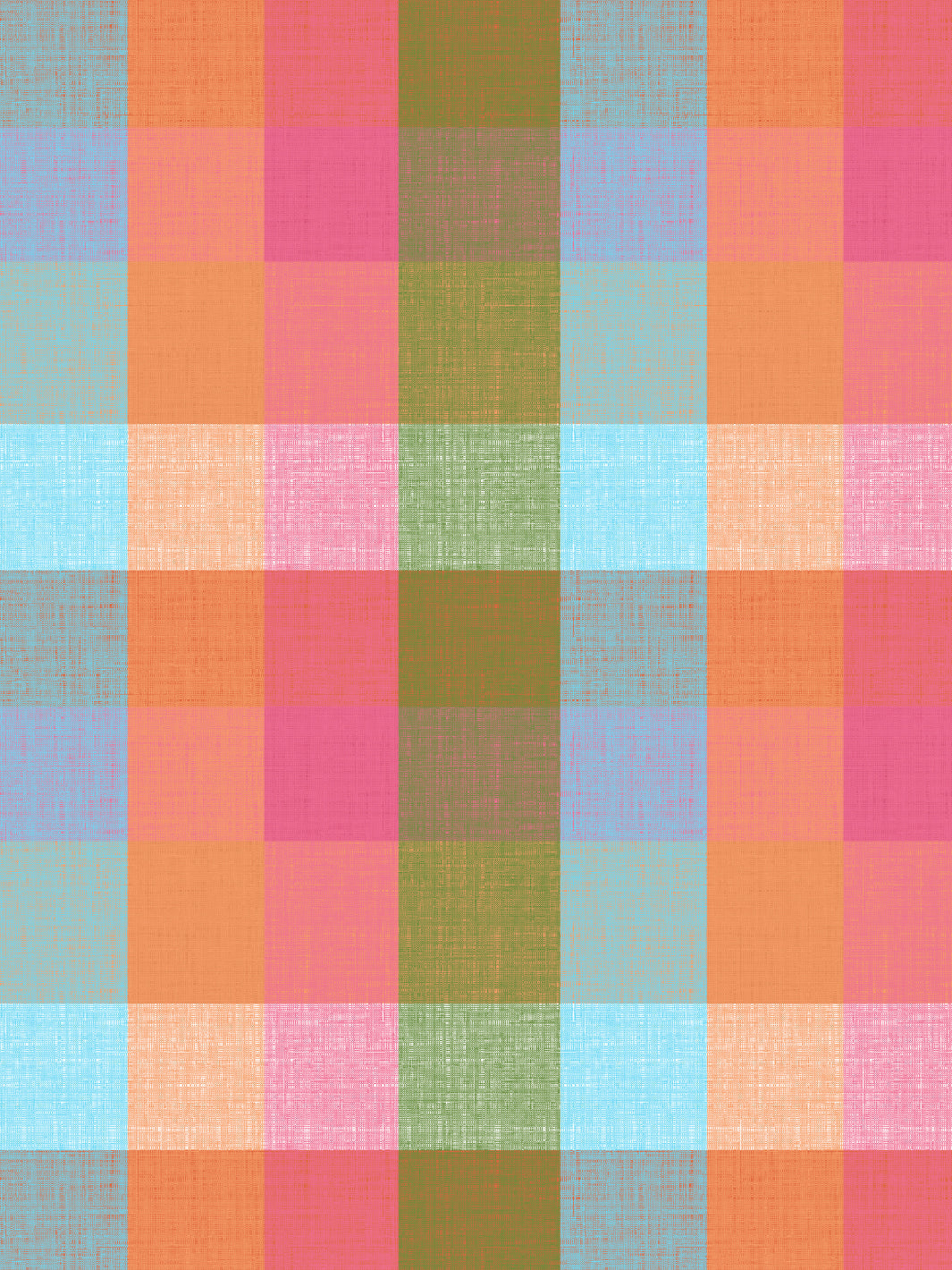 'Barbie Dreamhouse Plaid' Wallpaper by Barbie™ - Multi – Wallshoppe