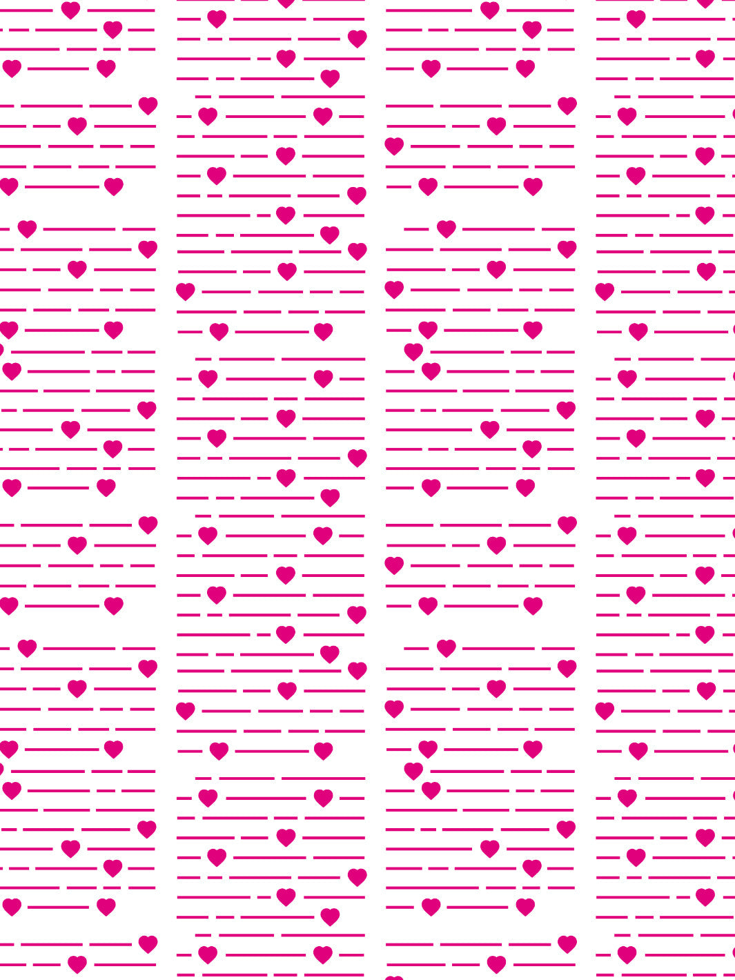 Barbie™ Hearts Print Gift Wrap - Barbie™ Pink – Wallshoppe