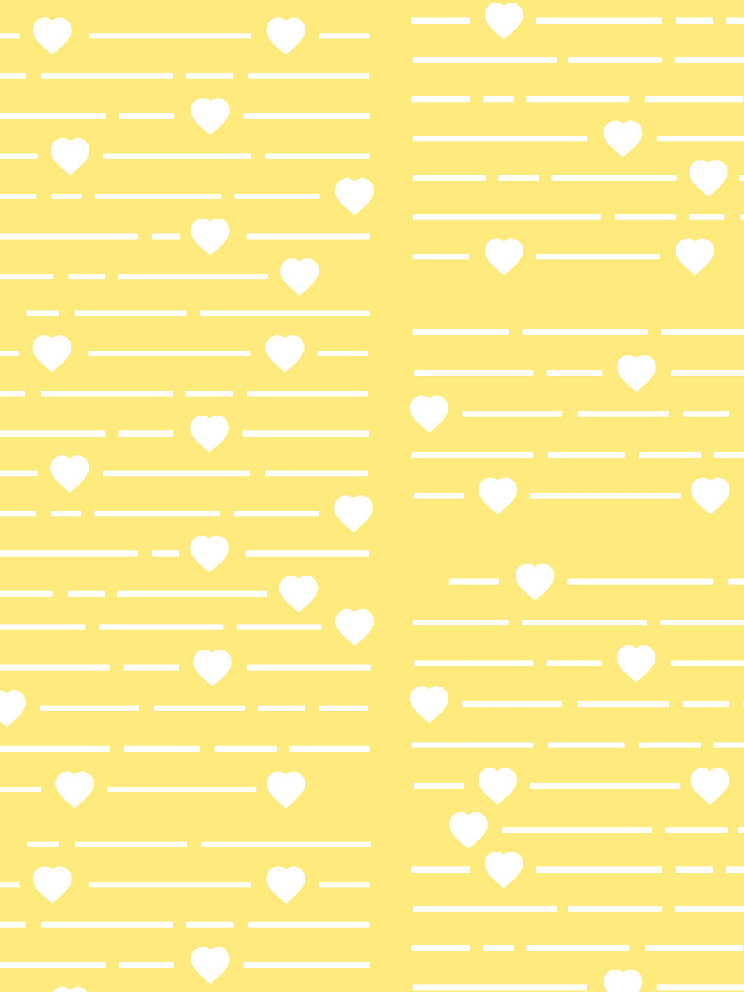 'Barbie™ Hearts Print' Wallpaper by Barbie™ - Yellow – Wallshoppe