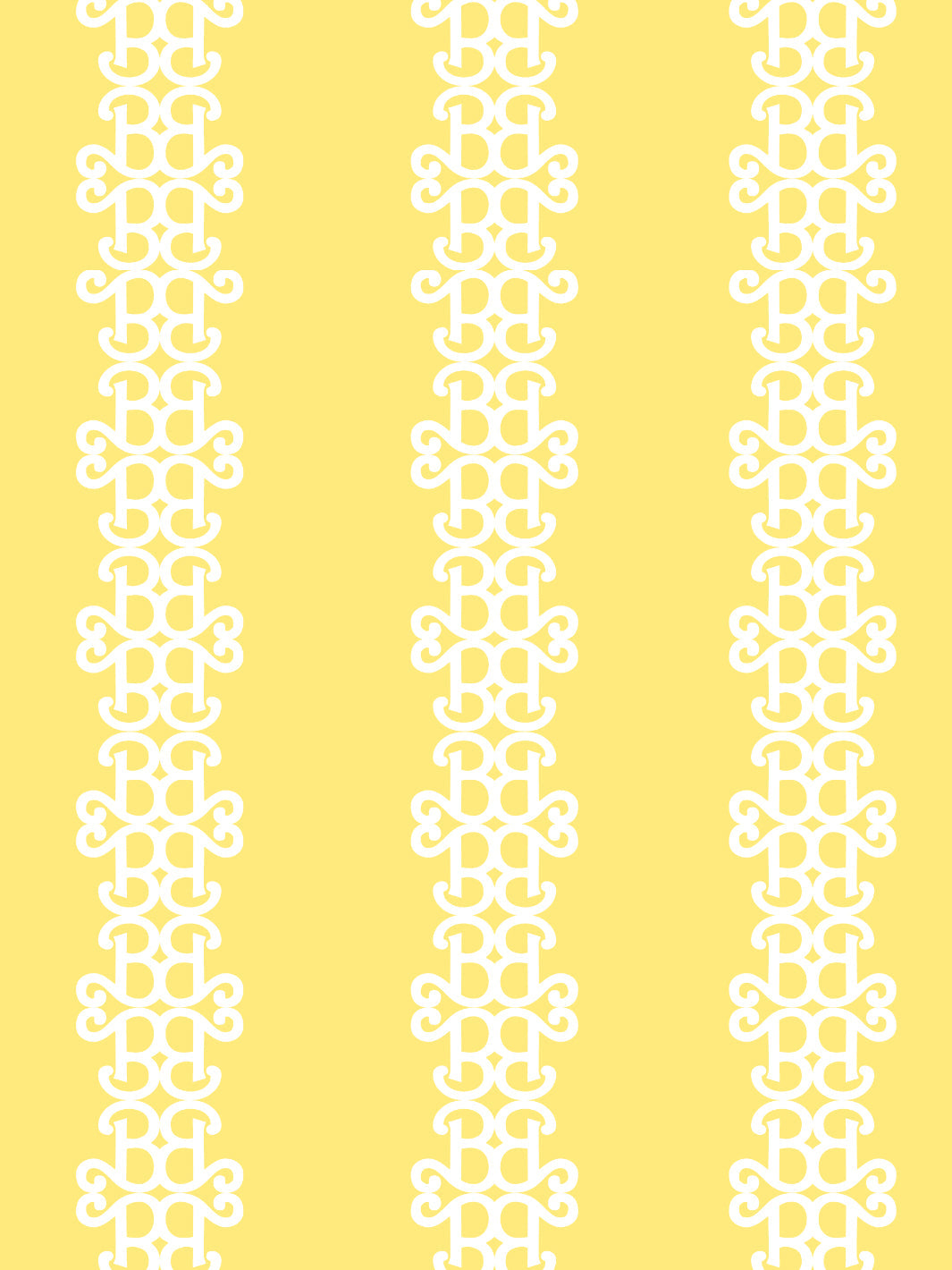 'Barbie™ Lace Stripe' Wallpaper by Barbie™ - Yellow – Wallshoppe
