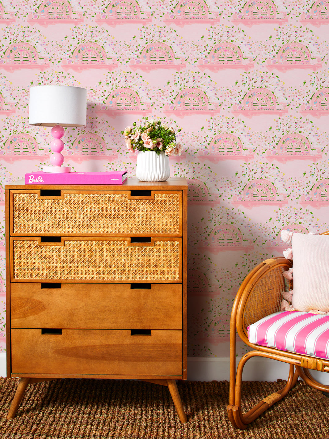 'Barbie™ Land Aerial Map' Wallpaper by Barbie™ - Piggy Bank – Wallshoppe