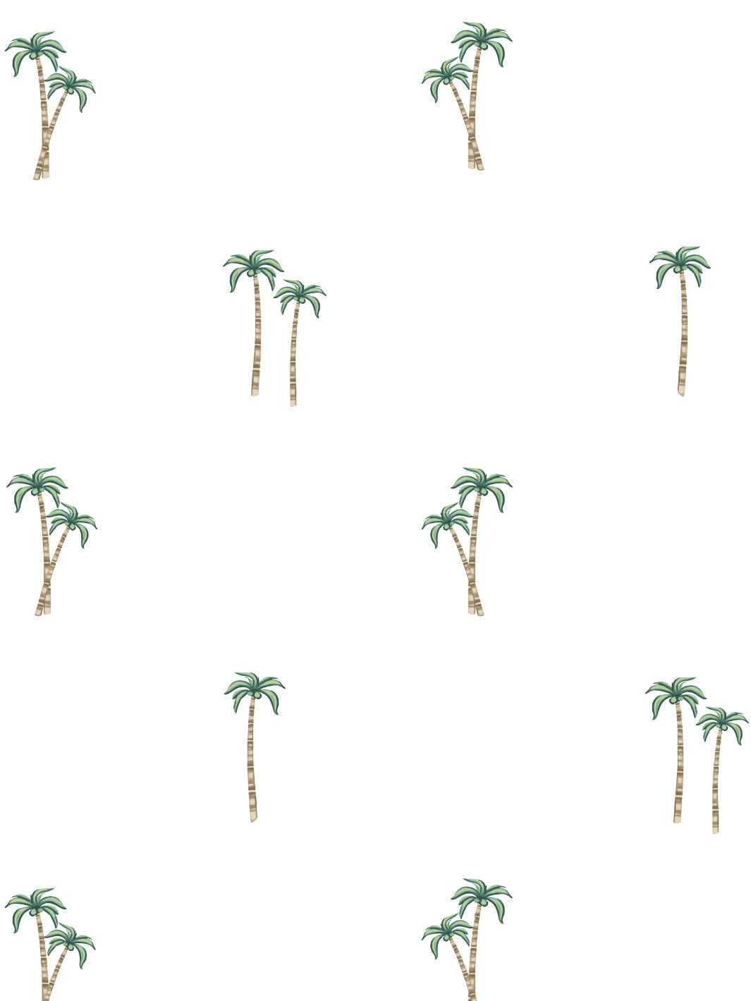 'Barbie™ Land Palm' Wallpaper by Barbie™ - White – Wallshoppe