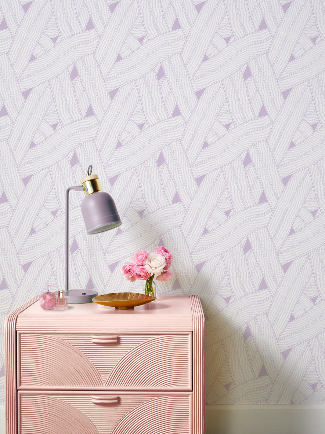 'Barbie™ Land Road' Wallpaper by Barbie™ - Lavender – Wallshoppe