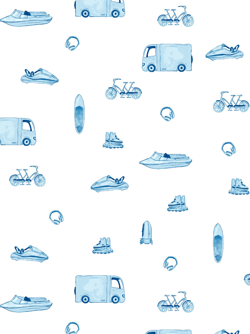 'Barbie™ She Shed' Wallpaper by Barbie™ - Blue – Wallshoppe