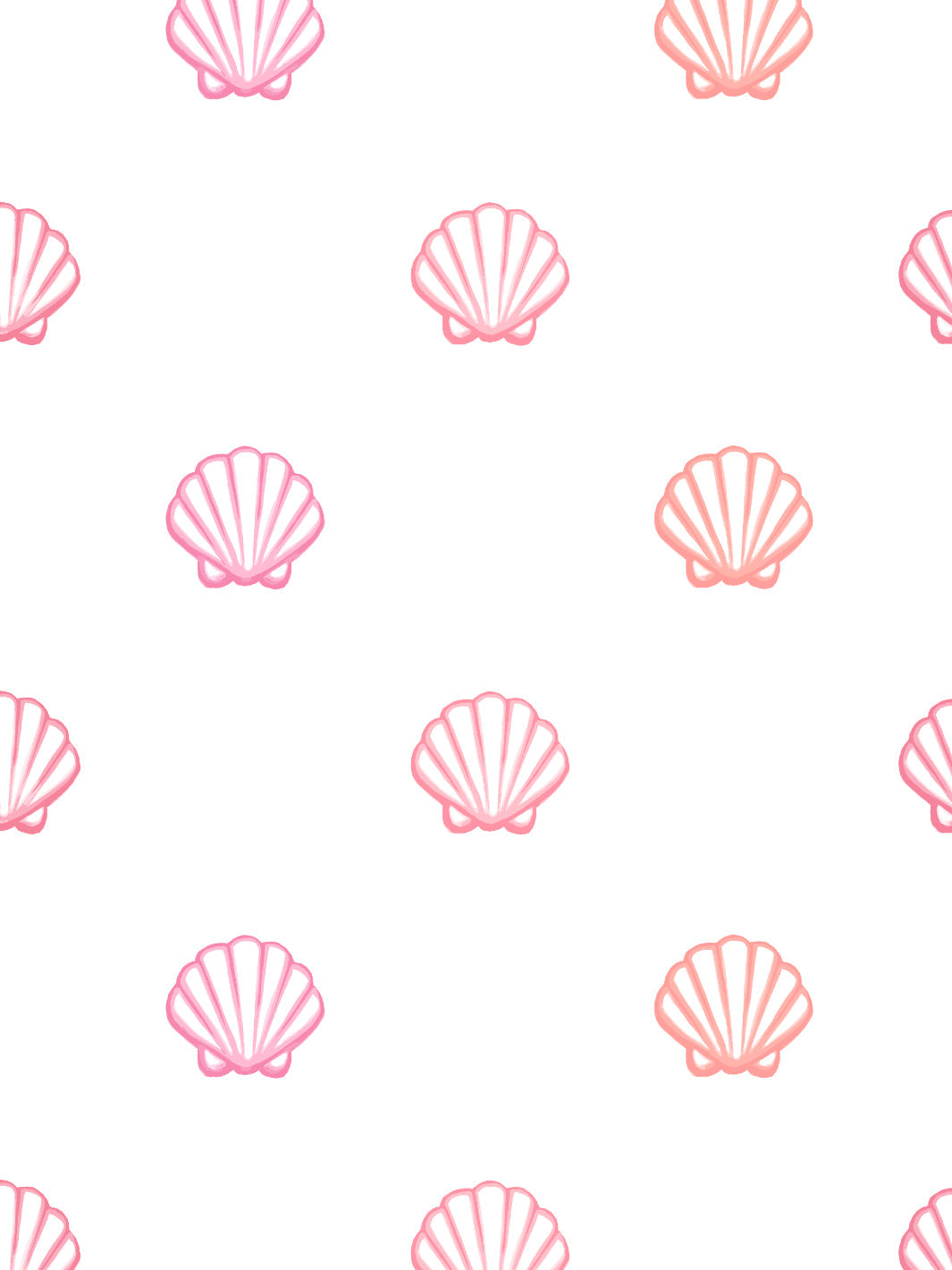 'Barbie™ Shells' Wallpaper by Barbie™ - Pinks – Wallshoppe