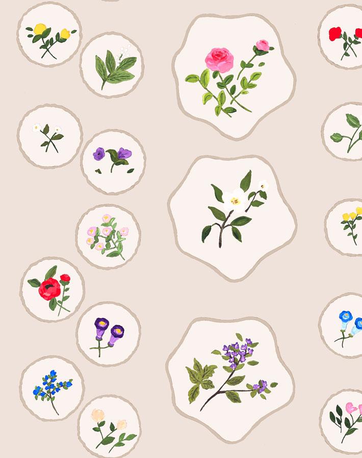 'Bouvier's Botanical' Wallpaper by Carly Beck - Neutral – Wallshoppe