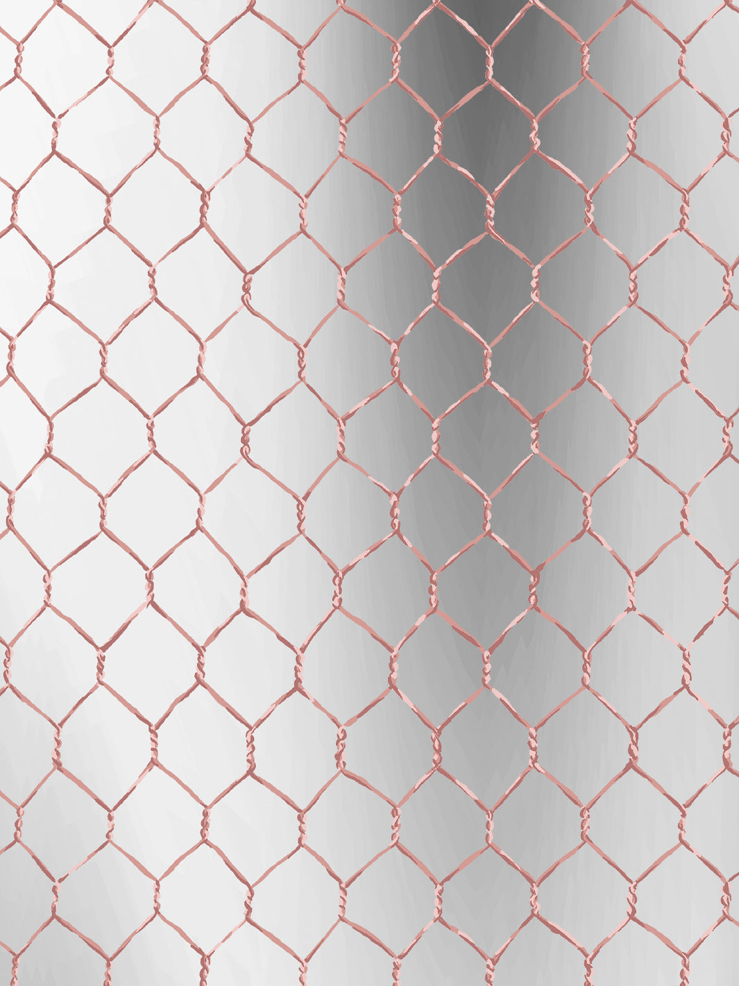 'Evelyn's Chicken Wire' Shiny Silver Wallpaper by Sarah Jessica Parker ...