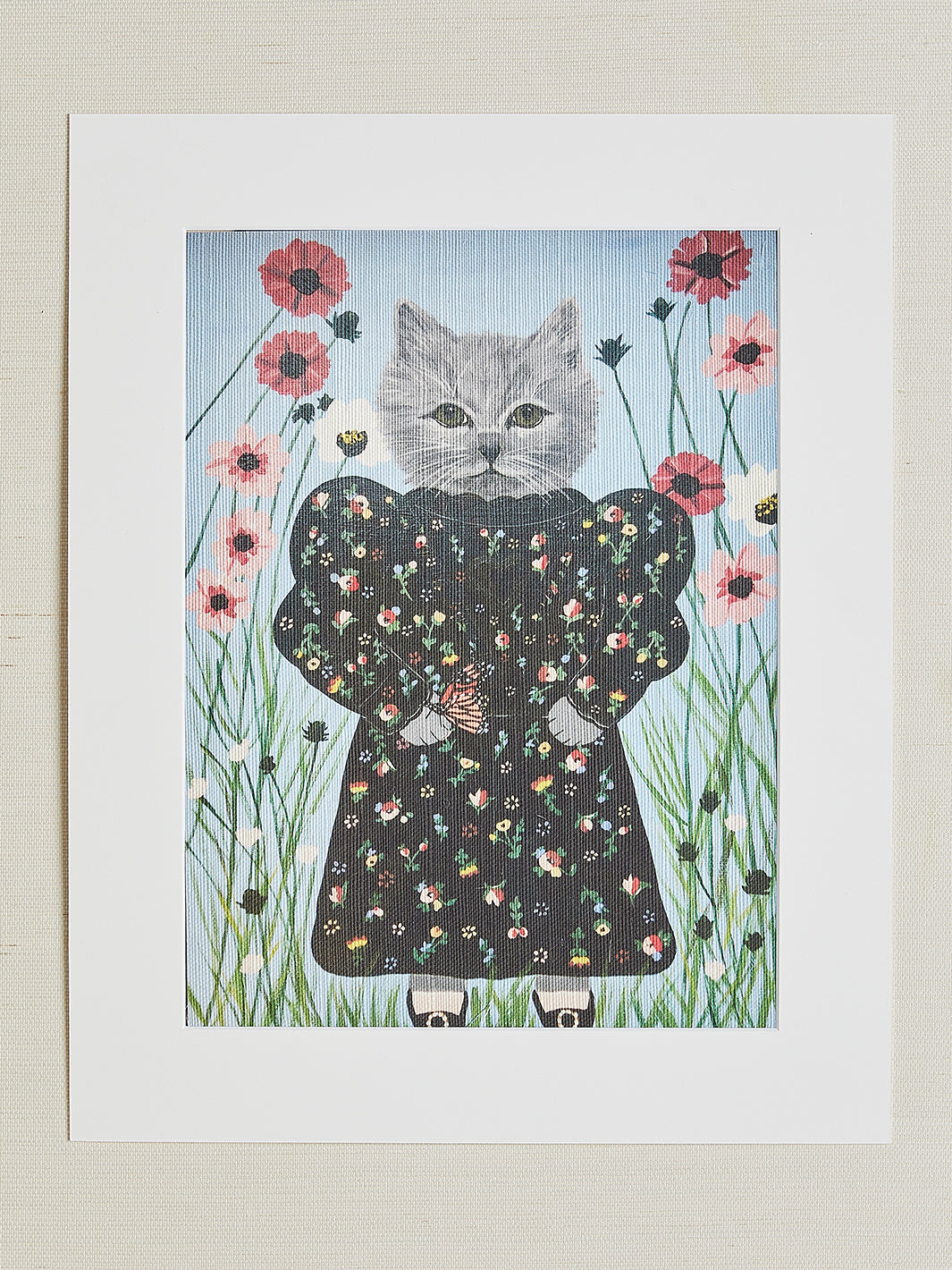 'Helen With Butterflies' by Carly Beck Art Print – Wallshoppe