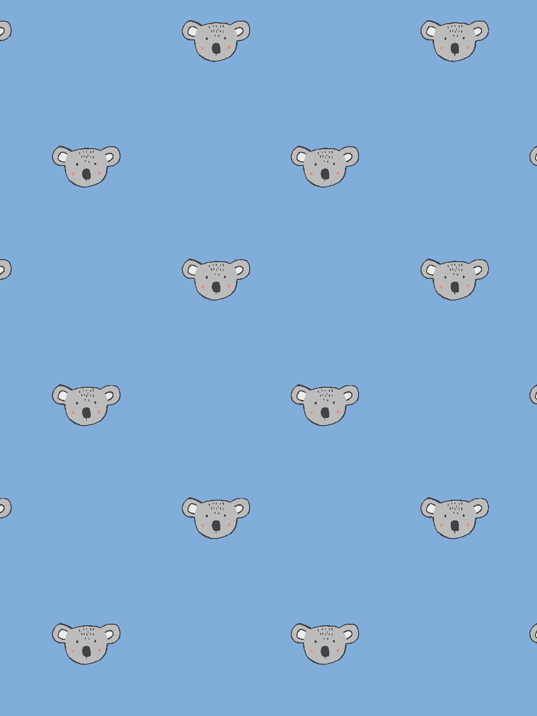 'Koala' Wallpaper by Tea Collection - Denim – Wallshoppe