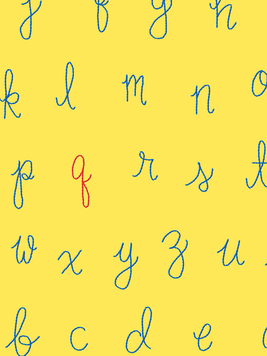 'LF Alphabet' Wallpaper by Lingua Franca - Peach with Persimmon Accent ...