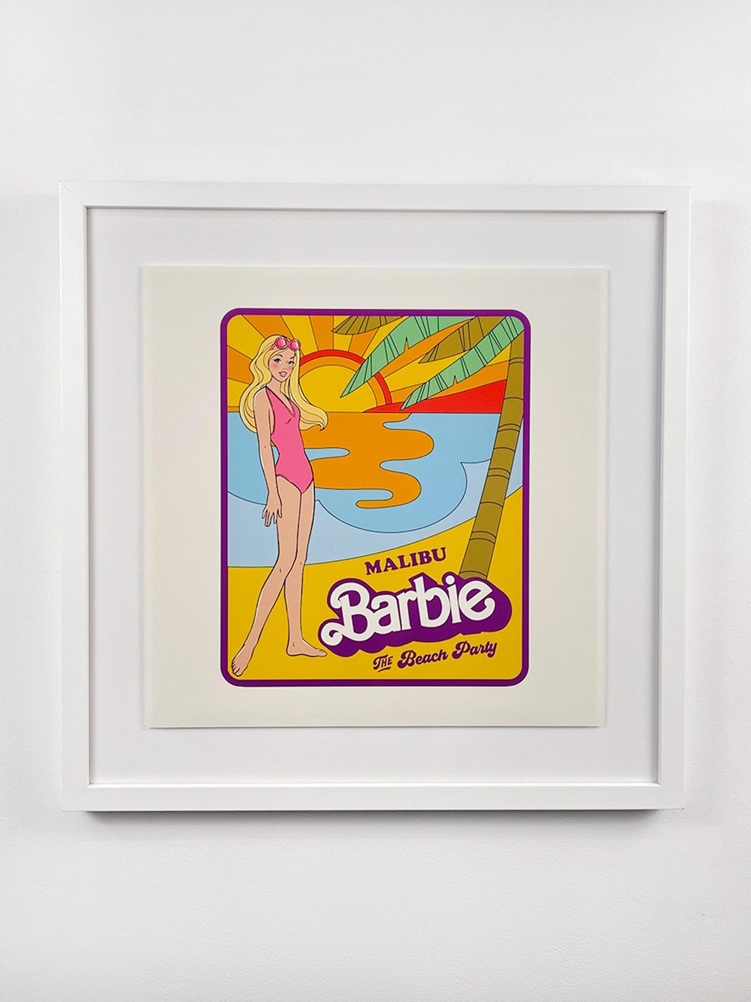 Artshoppe | Malibu Barbie™ The Beach Party 1 Framed Art | Barbie™ Wall ...