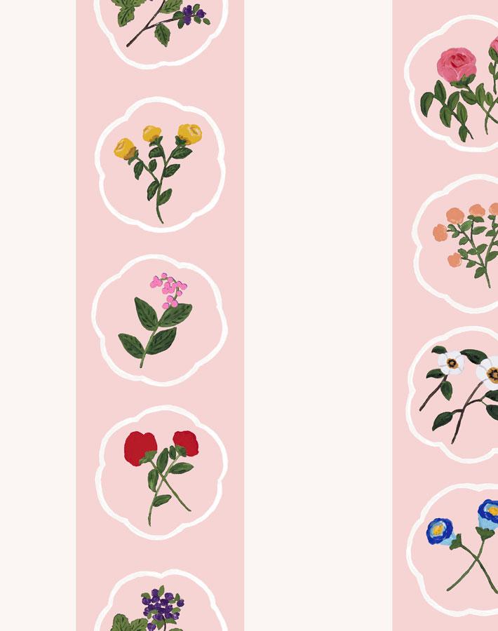 'Montaigne Stripe' Wallpaper by Carly Beck - Pink – Wallshoppe