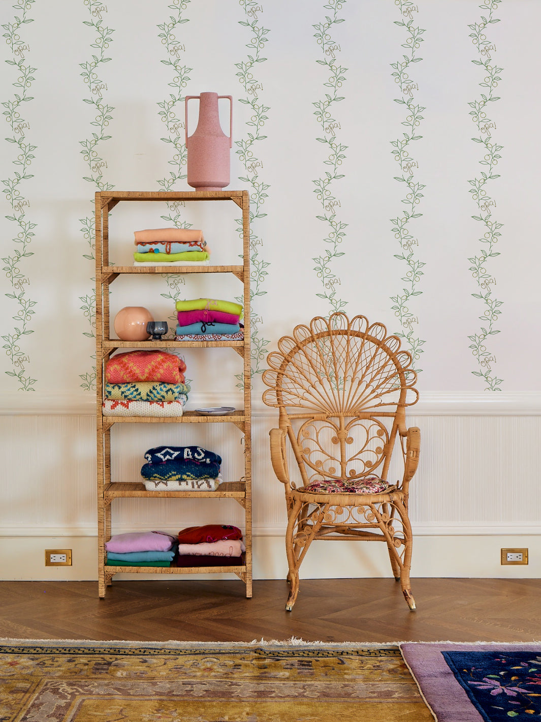 'Opa!' Wallpaper by Lingua Franca - Ivory – Wallshoppe