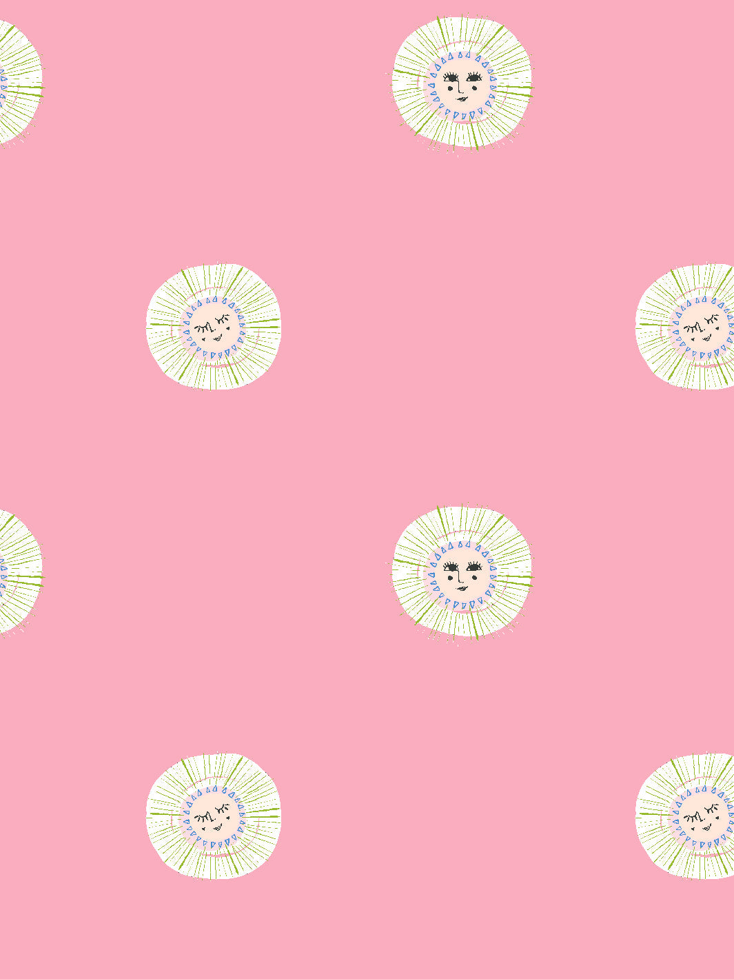 'Rising Sun' Wallpaper by Tea Collection - Pink – Wallshoppe