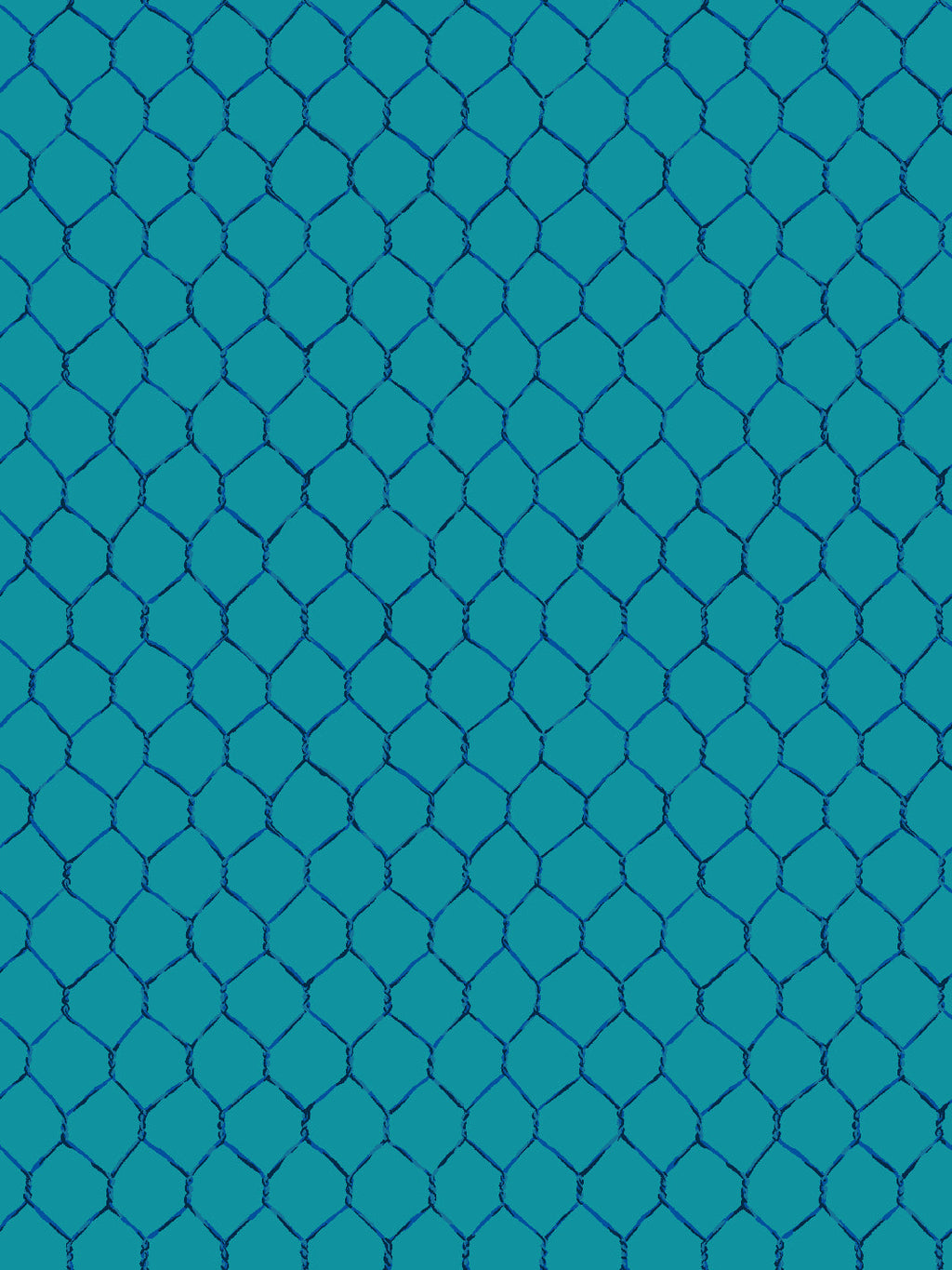 'Evelyn's Chicken Wire' Wallpaper by Sarah Jessica Parker - Sapphire o ...