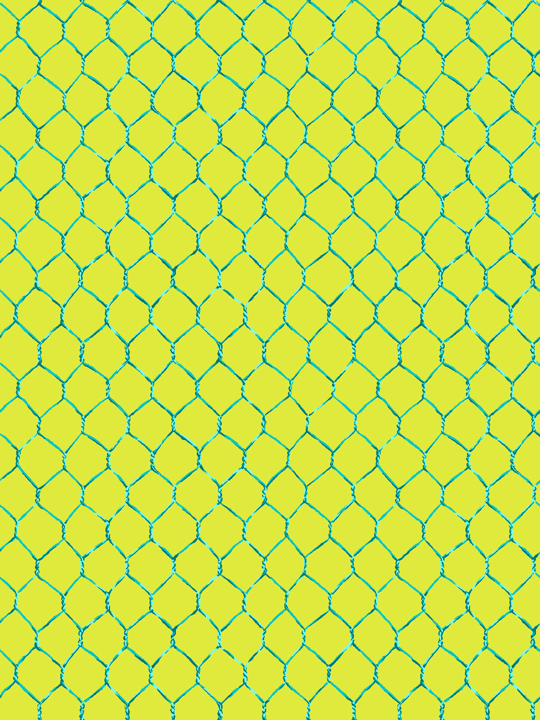 'Evelyn's Chicken Wire' Wallpaper by Sarah Jessica Parker - Teal on Ci ...