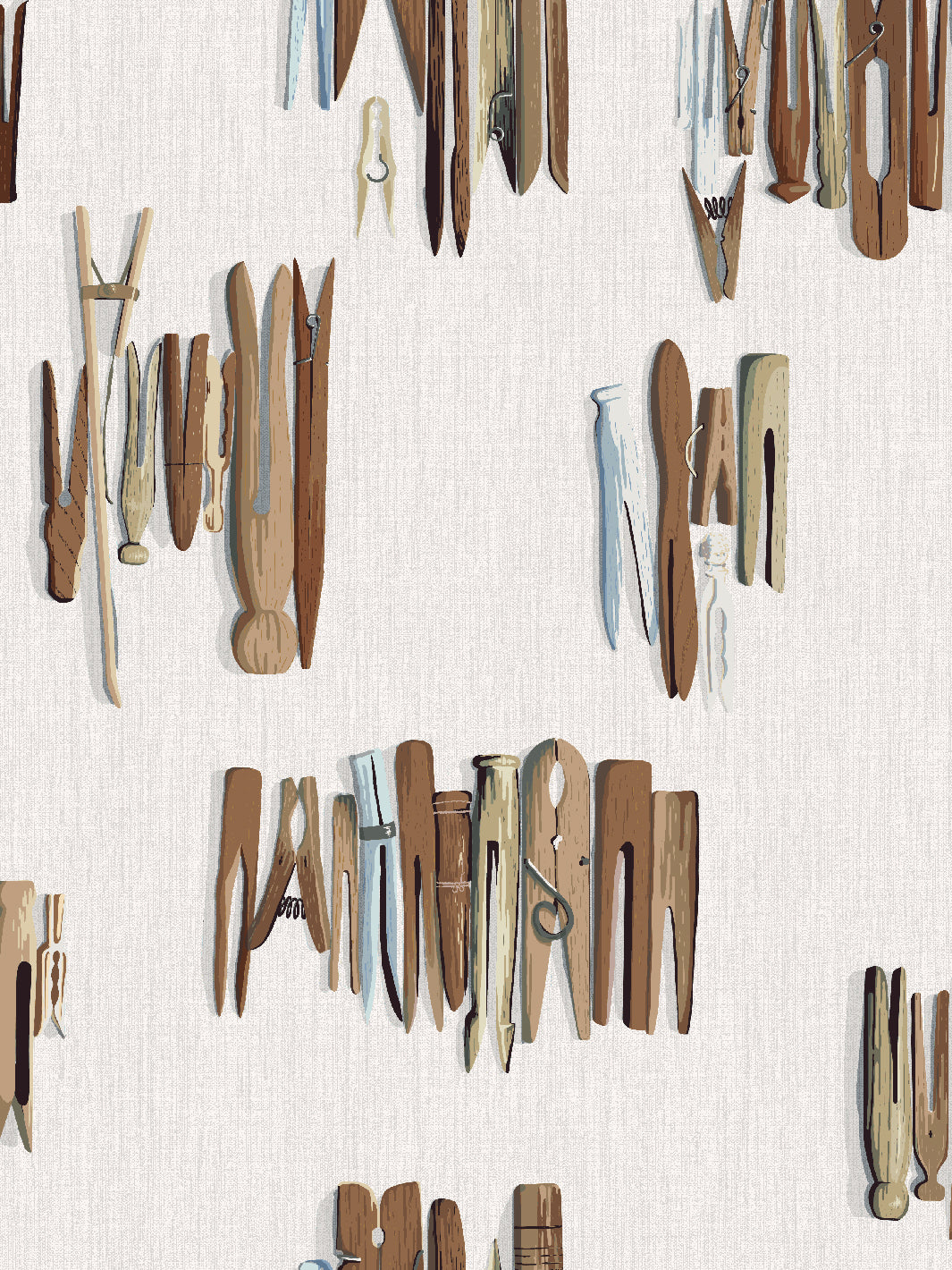 'Laundry Line' Wallpaper by Sarah Jessica Parker - Cream – Wallshoppe