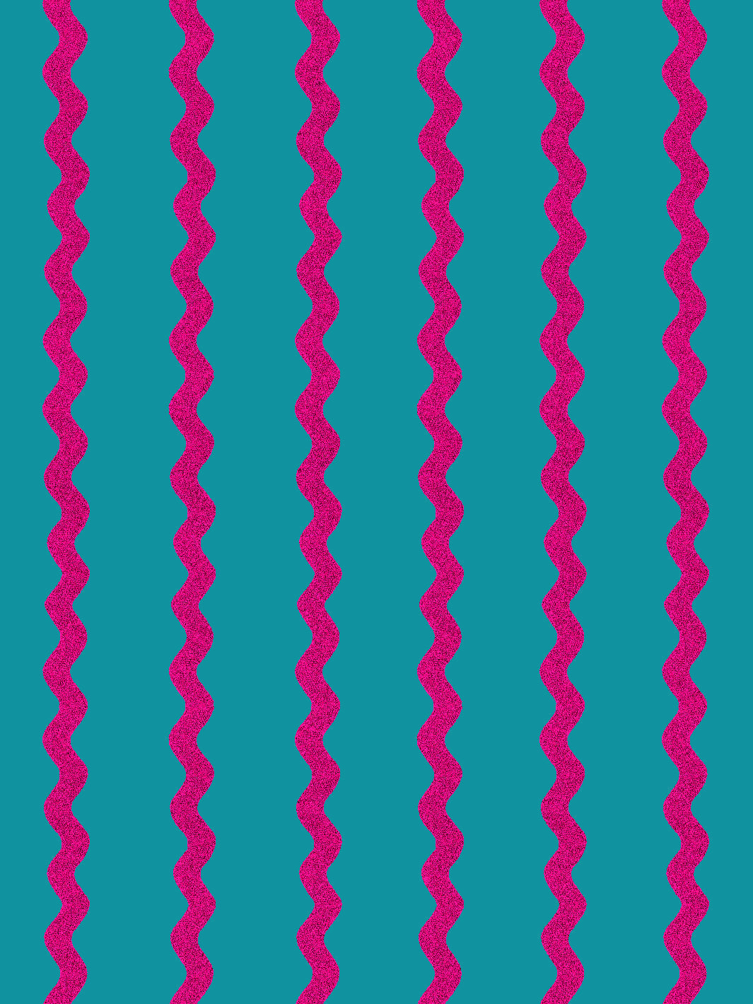 'Ric-Rac Stripe' Wallpaper by Sarah Jessica Parker - Teal Raspberry ...