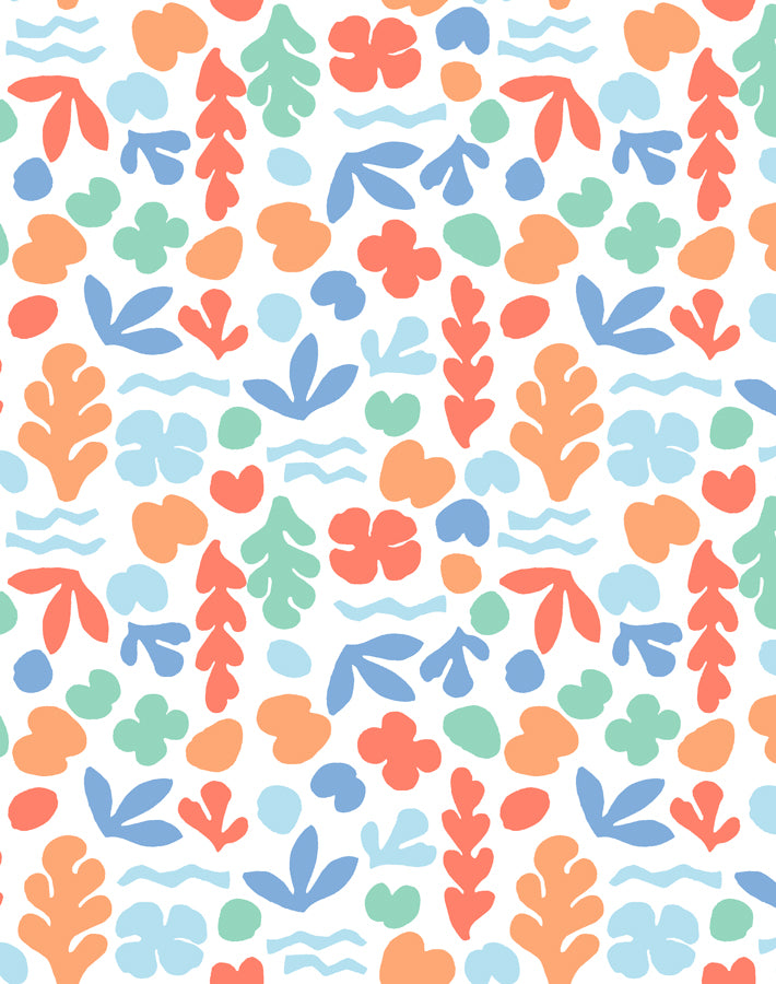 'Small Sea Garden' Wallpaper by Tea Collection - Caribbean – Wallshoppe