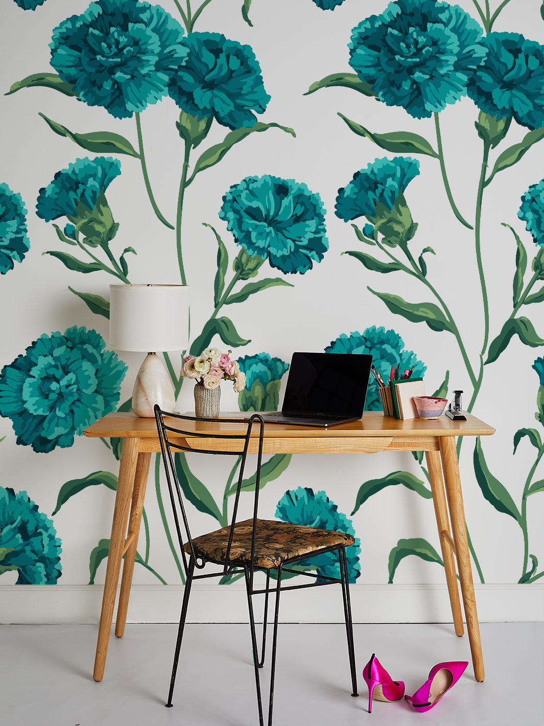 'Townhouse' Mural Wallpaper by Sarah Jessica Parker - Peacock – Wallshoppe
