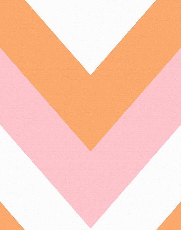 'V Is For Chevron' Wallpaper by Nathan Turner - Creamsicle – Wallshoppe