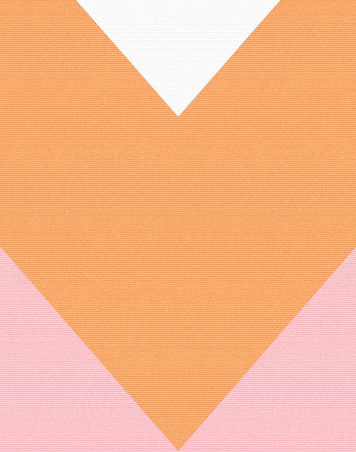 'V Is For Chevron' Wallpaper by Nathan Turner - Creamsicle – Wallshoppe