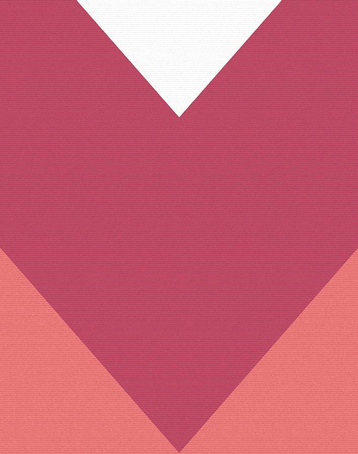 'V Is For Chevron' Wallpaper by Nathan Turner - Watermelon – Wallshoppe