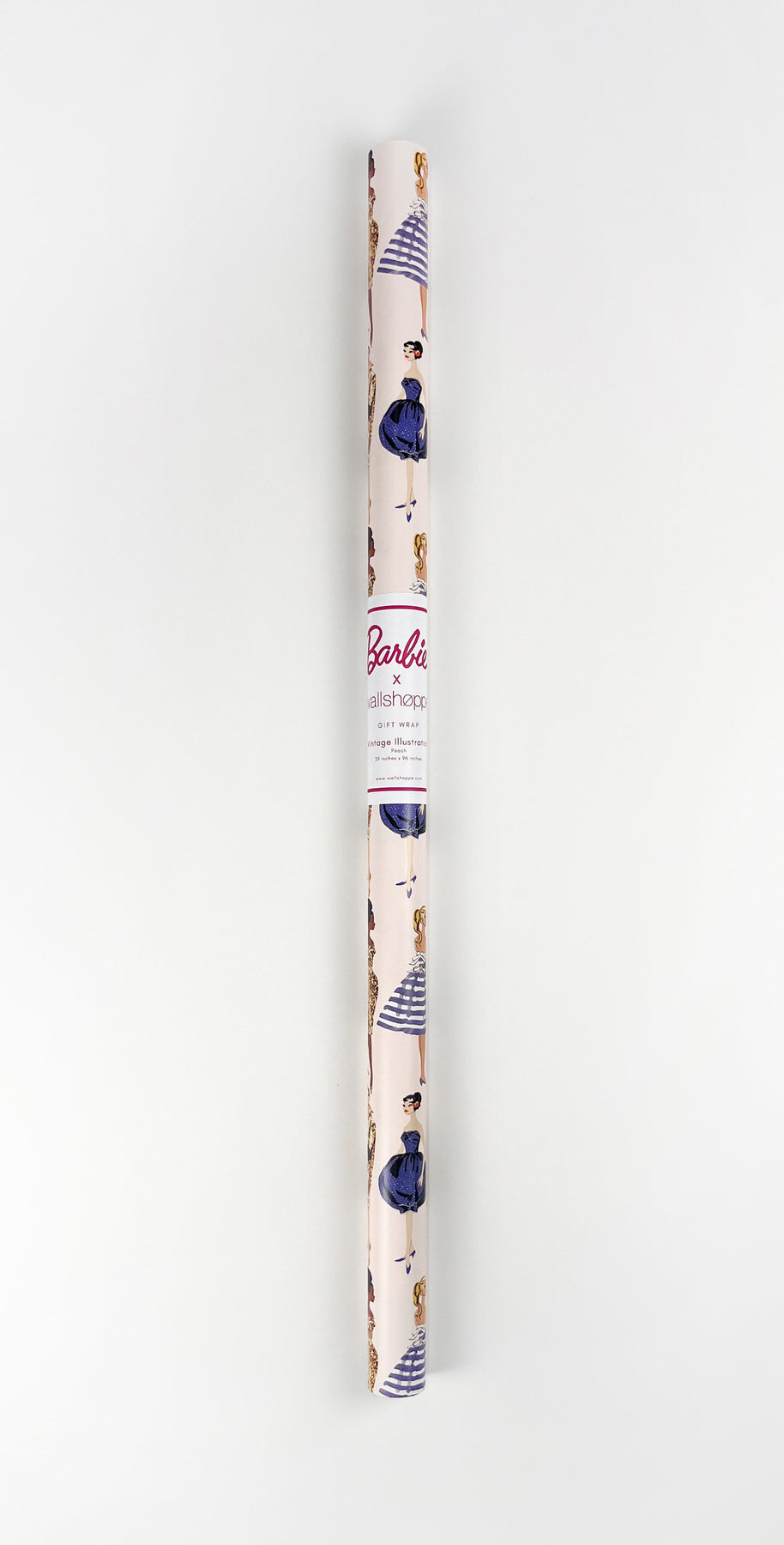 Barbie™ Vintage Illustration Gift Wrap - Peach – Wallshoppe