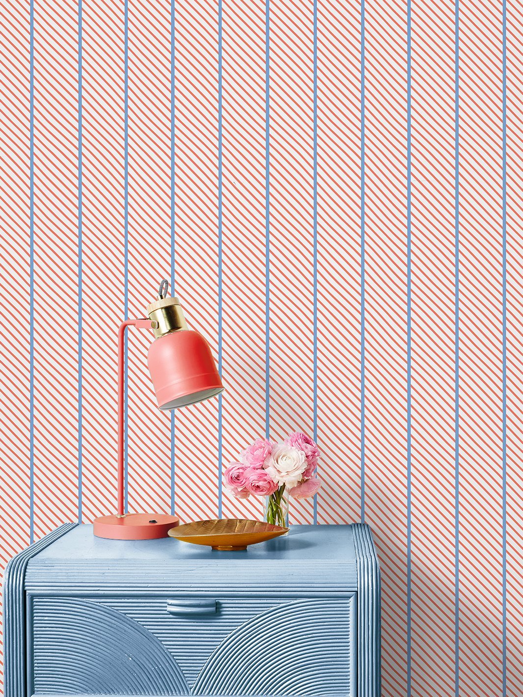 'Barbie™ Dreamhouse Stripes' Wallpaper by Barbie™ - Watermelon Denim ...