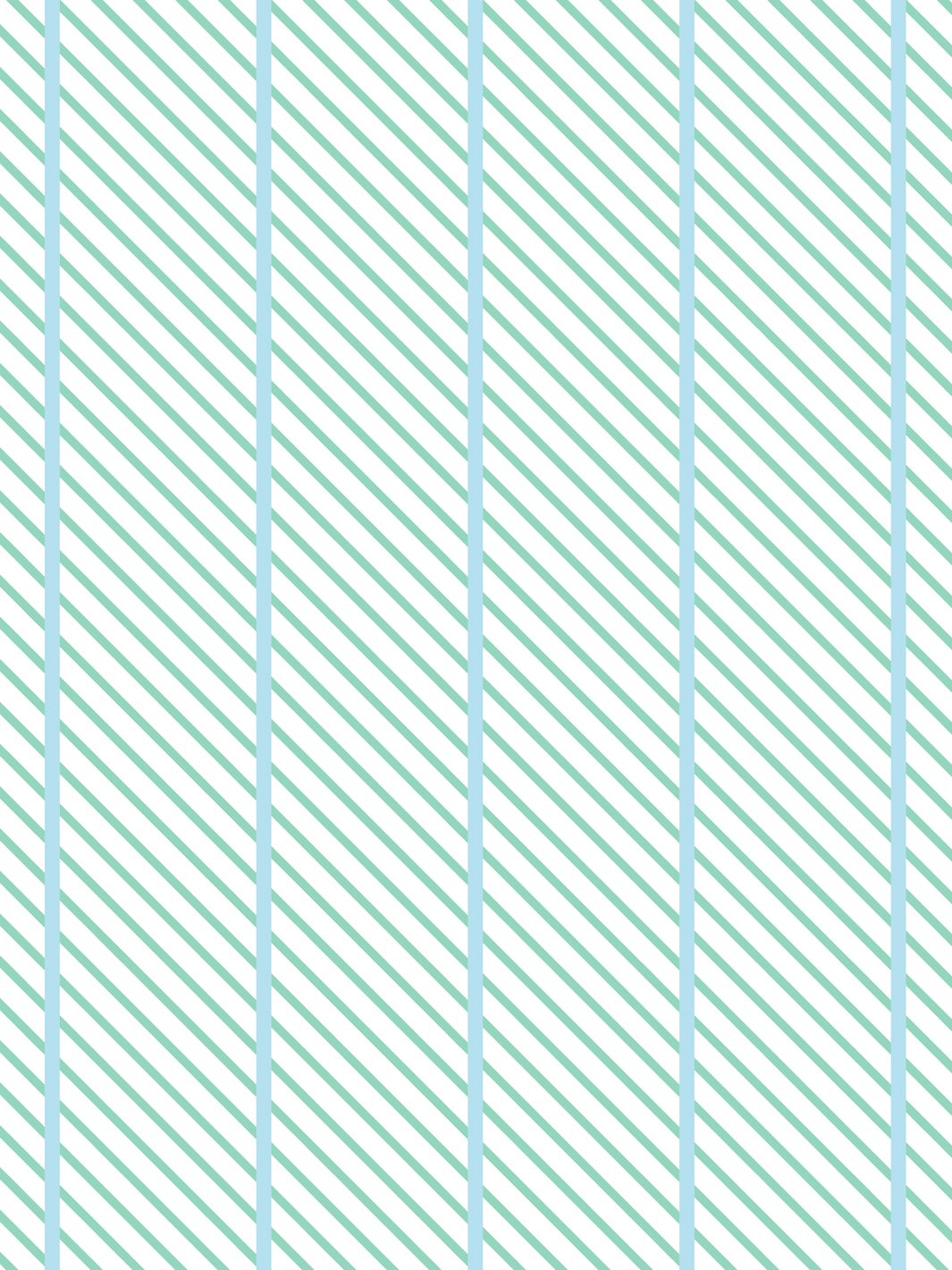 'Barbie™ Dreamhouse Stripes' Wallpaper by Barbie™ - Caribbean Blue ...