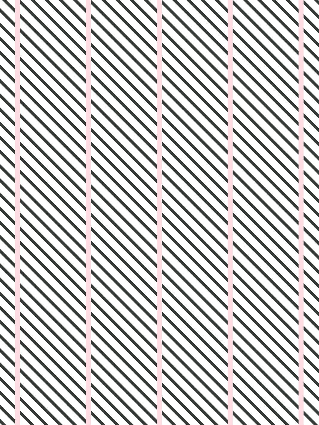 'Barbie™ Dreamhouse Stripes' Wallpaper by Barbie™ - Charcoal Pink ...