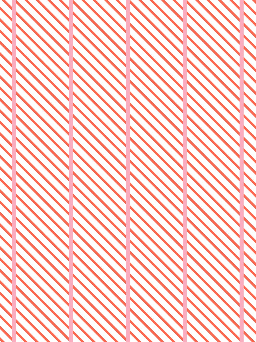 'Barbie™ Dreamhouse Stripes' Wallpaper by Barbie™ - Persimmon Pink ...