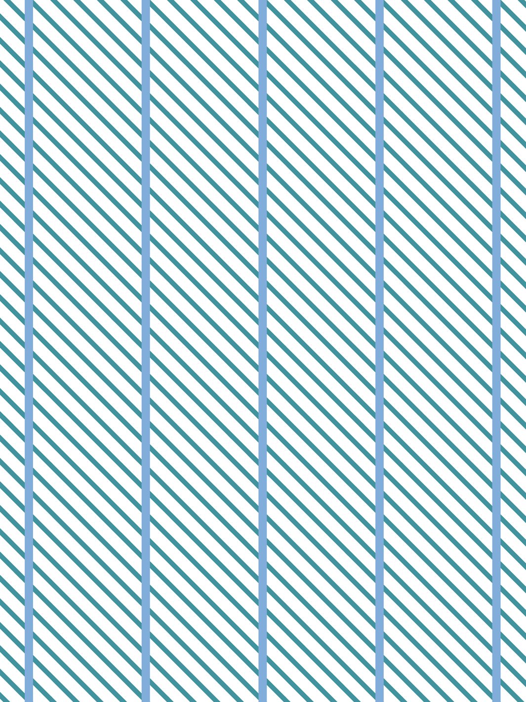 'Barbie™ Dreamhouse Stripes' Wallpaper by Barbie™ - Teal Blue – Wallshoppe