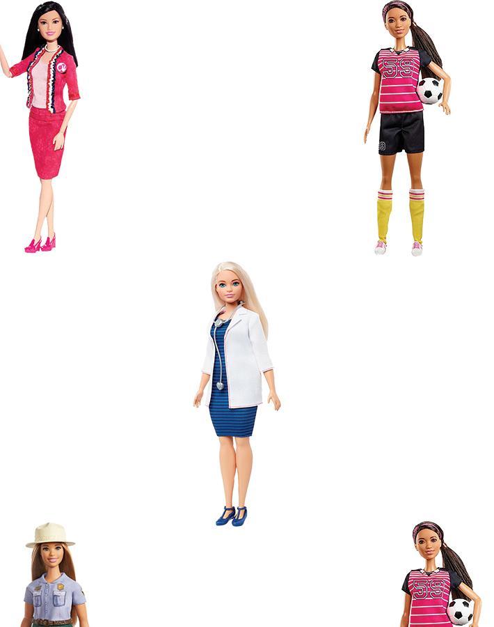 'Career Barbie™' Wallpaper by Barbie™ - White – Wallshoppe