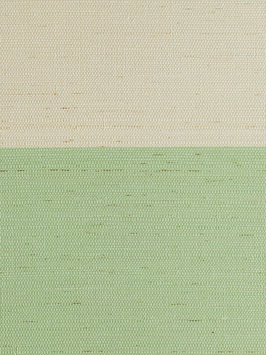 'Wide Stripe' Grasscloth' Wallpaper by Wallshoppe - Spring Green
