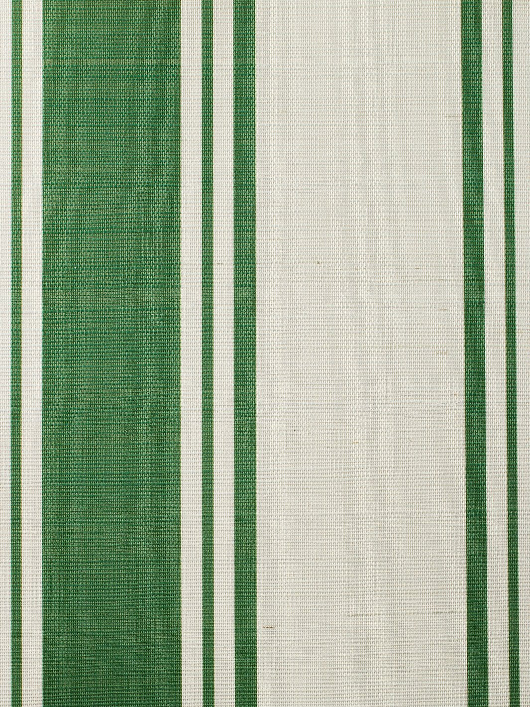 'Yorkshire Stripe' Grasscloth' Wallpaper by Wallshoppe - Green