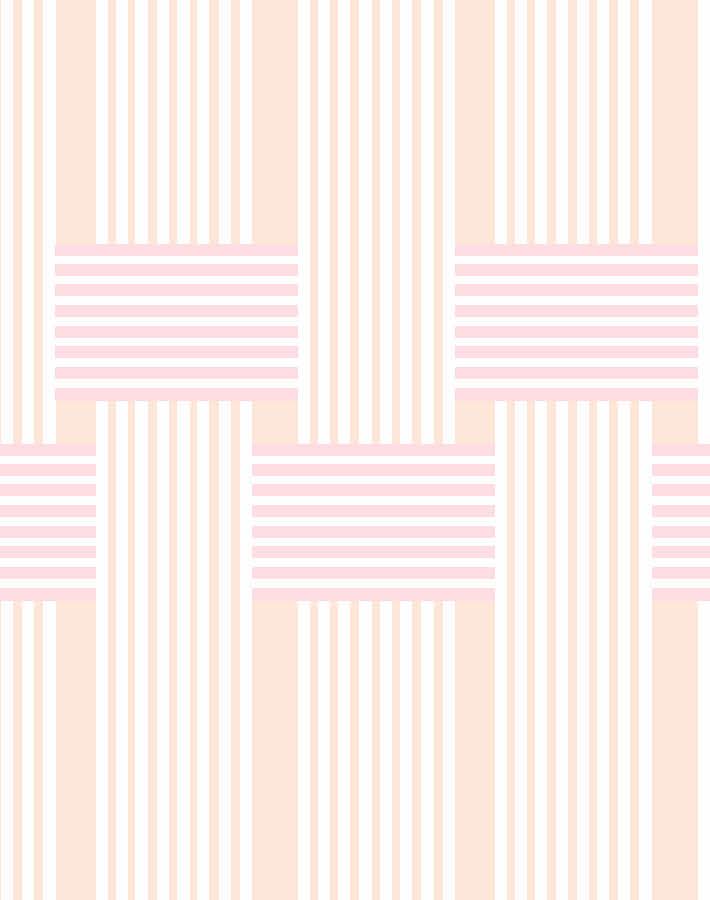 'Roman Holiday Woven' Wallpaper by Barbie™ - Peach – Wallshoppe