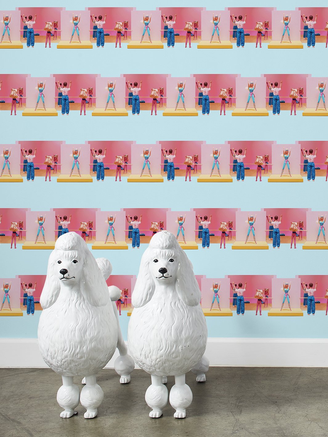 'Workout Barbie™ Horizontal' Wallpaper by Barbie™ - Sky – Wallshoppe