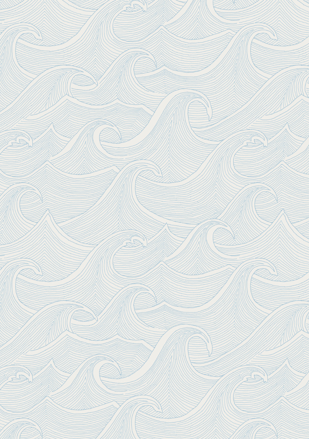 'Waves Two Tone' Wallpaper by Lingua Franca - Cloud on Parchment ...