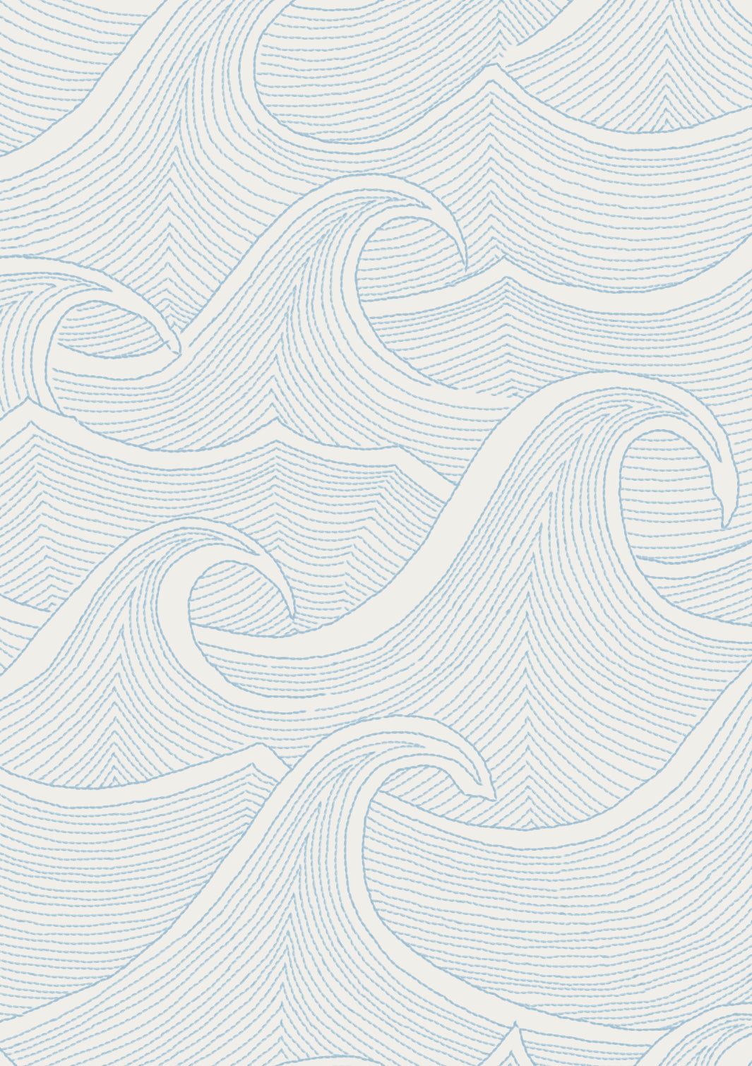 'Waves Two Tone' Wallpaper by Lingua Franca - Cloud on Parchment ...