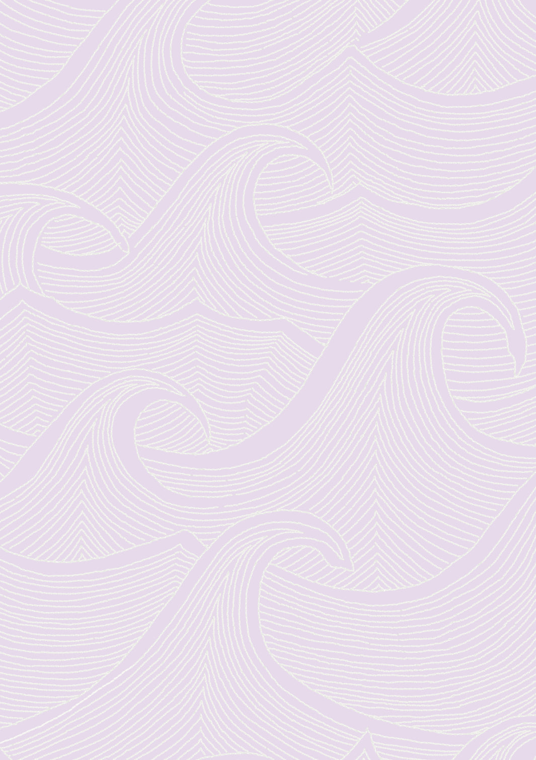 'Waves Two Tone' Wallpaper by Lingua Franca - Lavender – Wallshoppe
